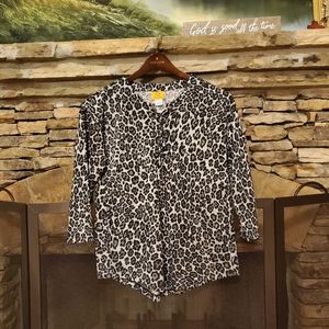 Ruby Rd. | Sweaters | Nwotruby Rd Leopard Print Top | Poshmark